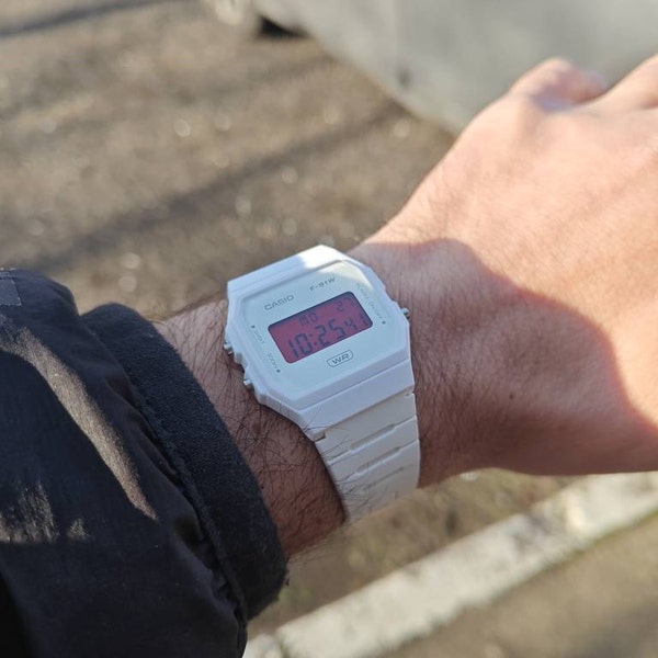 Custom Casio Ocean King Mod - Blue Casio WS-1600 Digital Modified Watch ...