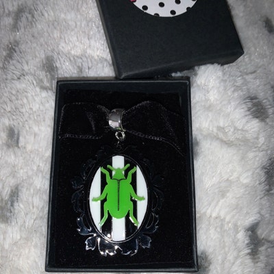 Beetle Cameo Choker - Etsy UK