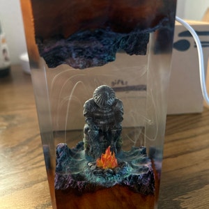 Aliens and Astronauts Resin Lamp, Universe Lamp, Galaxy Night Light ...