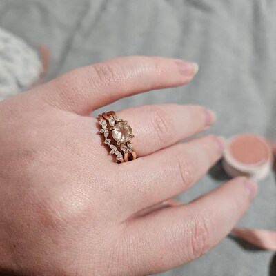 Rose Gold Engagement Ring Setting Custom Semi Mount Infinity Diamond ...