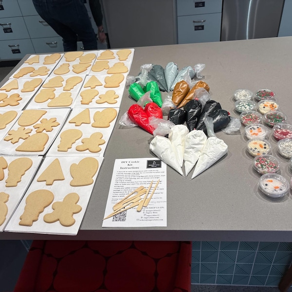 Fall Cookie Decorating Kit, Fall DIY Cookie Kit, (large Cookies ...