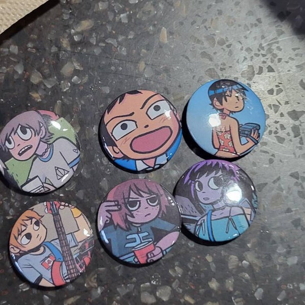 Scott Pilgrim Pins - Etsy