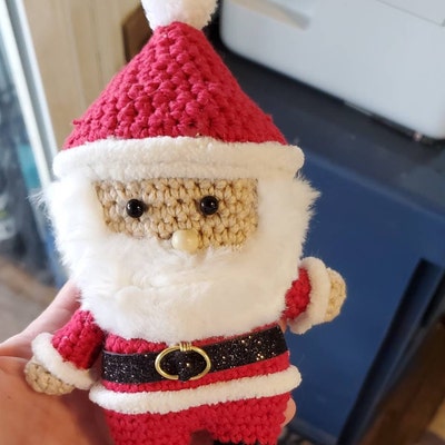 Crochet Mini Santa Claus Amigurumi Pattern Santa Claus Christmas ...