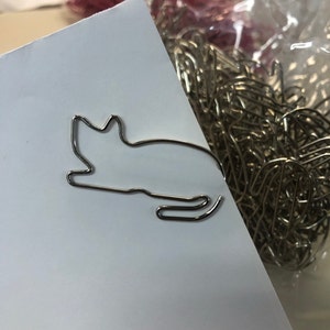 100 Count Paper Clips, Cat Lover Gifts, Cute Shaped Paper Clips, Desk ...