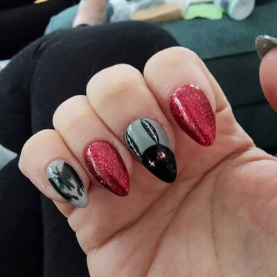 Mothman Cryptic Press on Nails, Reusable - Etsy