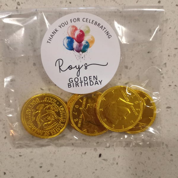 Birthday Party Favor Stickers, Happy Birthday Labels, Custom Birthday ...