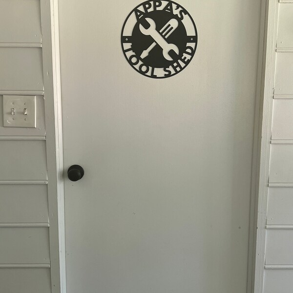 Personalized Shed Sign Metal, Tool Shed Sign, Garage Decor, Sign for ...