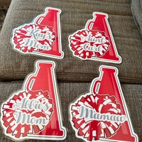 PRINTED Cheer Team Hotel Door Sign for Competitions Megaphone and Poms ...