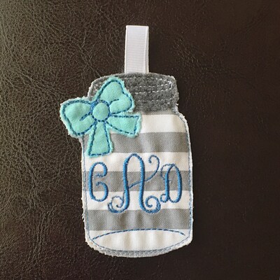 DIGITAL ITEM Mason Jar Key Fob AND Snap Tab Keychain Bow - Etsy