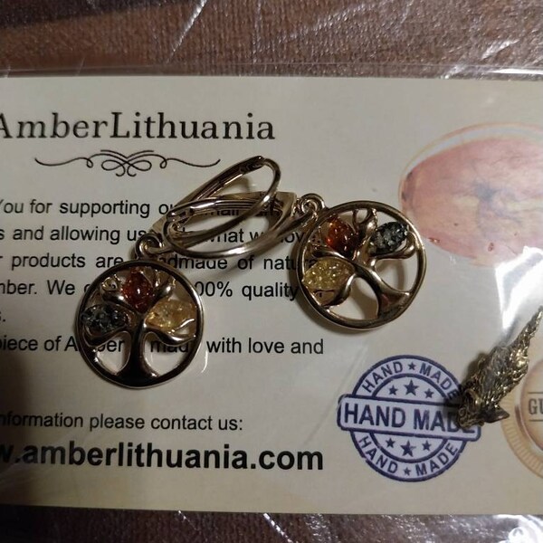 Ruby Red Amber Earrings, Gold Plated Sterling Silver 925 Earrings, Rot ...