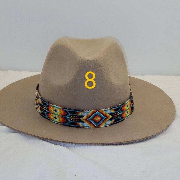 Brown Horse Hat Band Pattern - Hat Band Native Peyote Pattern - Odd ...
