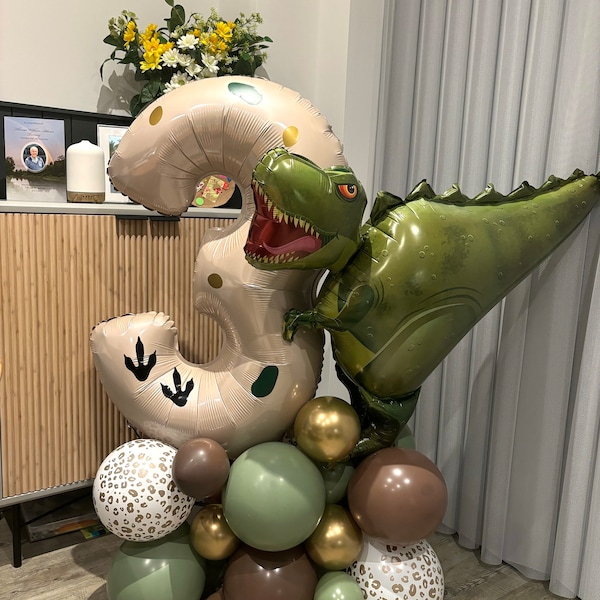 High Quality Large T-rex Balloon Sculpture, Any Number, Dinosaur ...