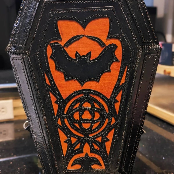 Coffin Backpack Leather Pattern PDF - by Leatherhubpatterns - Etsy