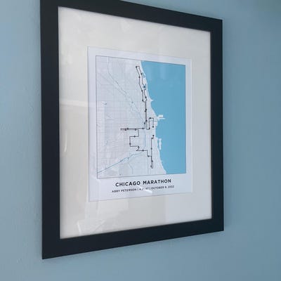 Portland Marathon Course Map Personalized Portland Marathon Route Map ...