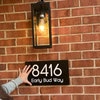 Square House Address Sign, Horizontal or Vertical Shapes With Street or ...