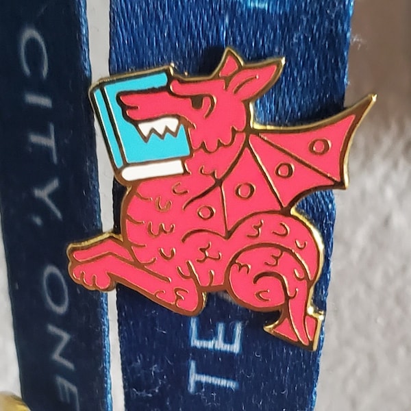 Book Wyrm Enamel Pin - Bookish Gift - Bookish Enamel Pin - Gifts for ...