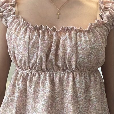 The Lace Front Top / Cottage Core, Sewing Pattern Size EU 34-44 XS-L ...