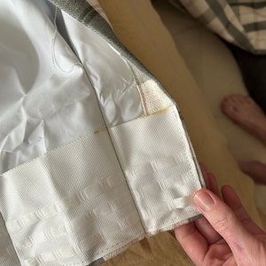 Luxury Heavyweight Linen Dual Pinch Pleat Curtains Textured Checks ...