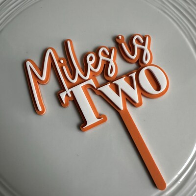 Custom Age Cake Topper Personalised Age Cake Topper Birthday Cake ...