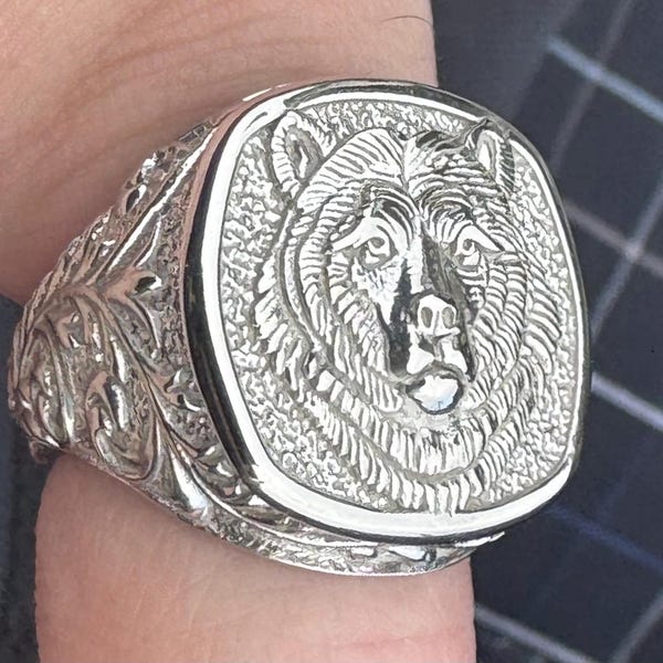 Aztec and Mayan Hieroglyphics Ring, Ancient Unique Mens Ring in ...