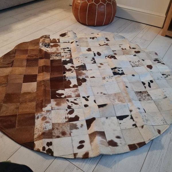 Natural Cowhide Patchwork Rug | Handmade Cowhide Rug| Home Décor Cow ...