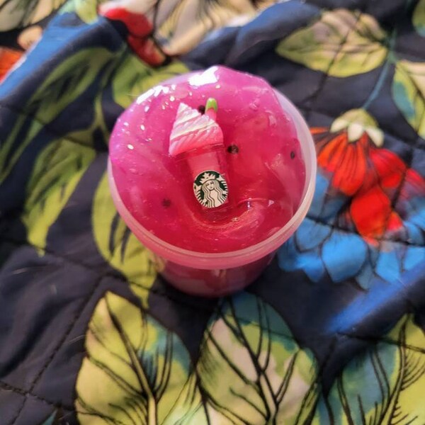 Dragon Fruit Jelly Cube Slime Pink Clear Scented Slime, Birthday Party ...