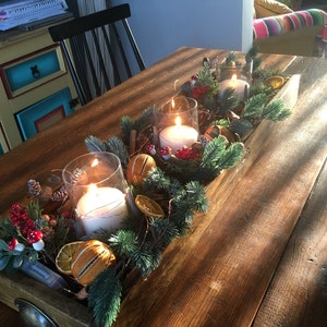 Centrepiece Tray Wooden Runner Tray Dining Table Centrepiece Ottoman ...