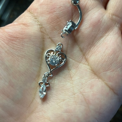 Y2K Star Dangle Belly Button Ring 2000s Sparkly Body Jewelry - Etsy