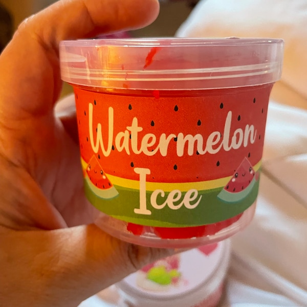 Watermelon Icee Slime: Scented Sensory Dough, Kids ASMR Gift - Etsy