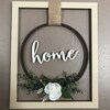 Home Wood Word, Scroll Cut Word, Home Sign, Home Cutout, Cursive Home ...