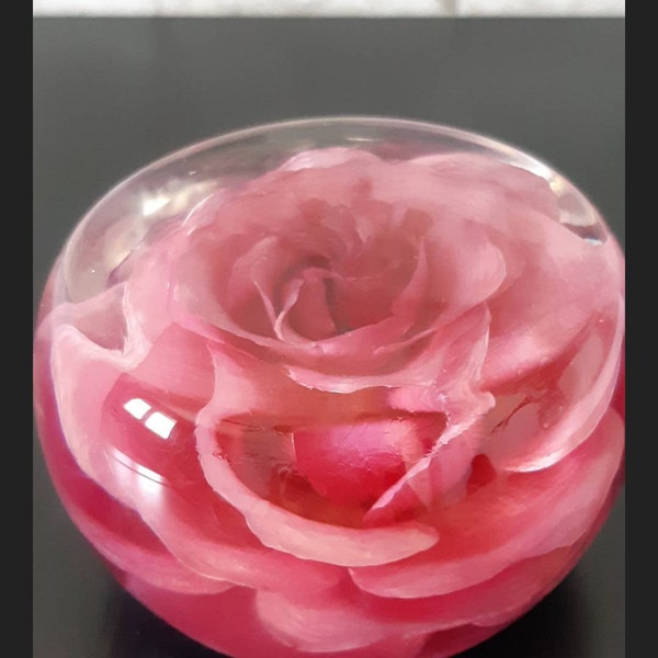 Lavender Rose Resin Ornament: Forever Natural Flower Keepsake - Etsy