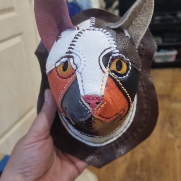 PDF Pattern Leather Cat Head Mount - Etsy
