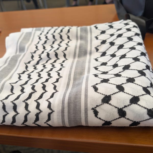 Authentic Palestinian or Jordanian Keffiyeh FABRIC ONLY, Made in Jordan ...
