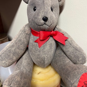 Memory Bear 15 Inches Tall Made From Your Loved One's - Etsy
