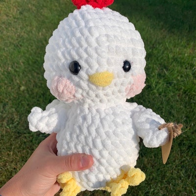 Crochet Pattern Chubby Chicken, Cute Rooster, Baby Chicken, Stuffed ...