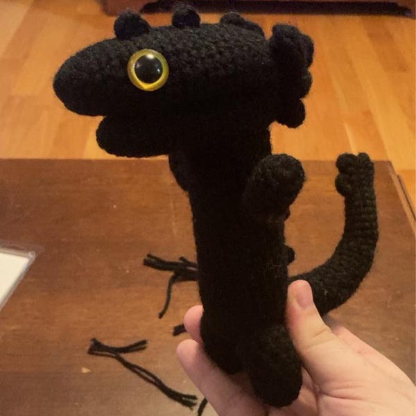 Crochet Dancing Toothless Meme Amigurumi (dancing Dragon) Instant ...