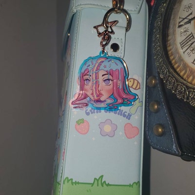 Star Catcher Enamel Pin, Kawaii Anime Girl Lapel Pin, Cute Trippy Hat ...