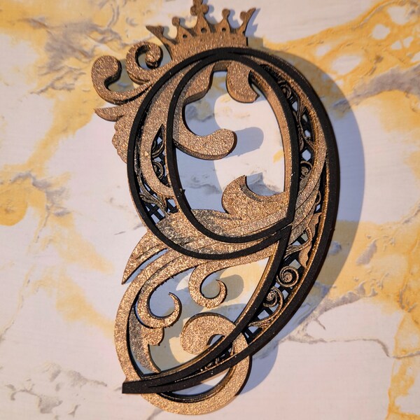 Layered Letter B, DXF, Digital Download, Wall Art Multilayer Letter ...