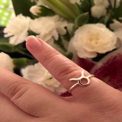 Zodiac Sign Ring, Taurus Ring, Star Signs Ring, Birth Date Ring, Taurus ...