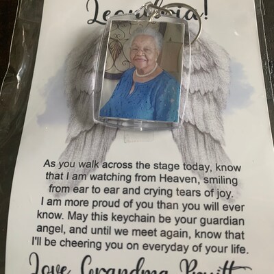 Graduation Memorial Keychain, Graduation Gift, Custom Graduation Gift ...