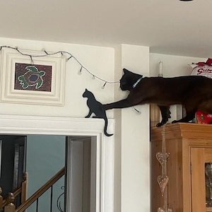 Black Labrador Dog Door Topper Silhouette Picture Frame Shelf Great ...