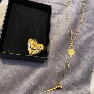 Lana Del Rey Different Color Necklace, Diamond Heart Set, Royal Heart ...