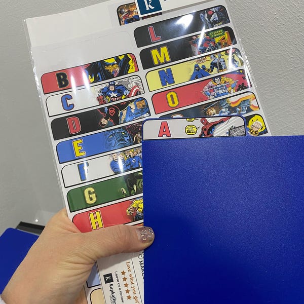 Custom Comic Books Divider Labels, Comic Labels, Comic Stickers ...