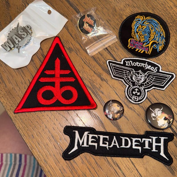 Eddie Munson Vest Patches and Pins (screen Accurate COMPLETE Set ...