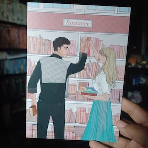 5x7 Feysand Art Print ACOTAR Couples Art Fan Art Feyre and Rhysand Bookish Bookish Merch SJM ...