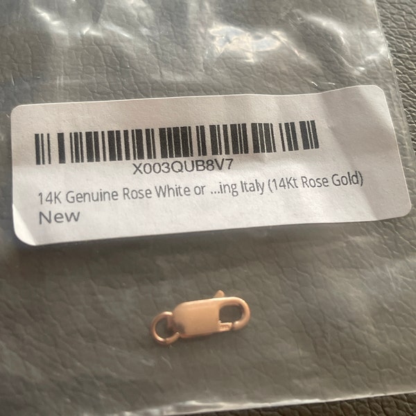 14K Yellow Gold Internal Cord in or Chain in Barrel Clasp W End Caps ...