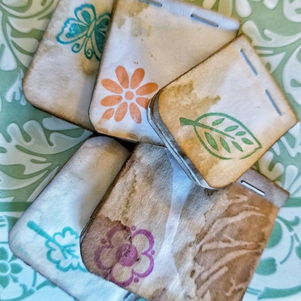 Shabby Chic Scrappy Gift Tags, Handmade Sewn Scrap Journal Tags ...