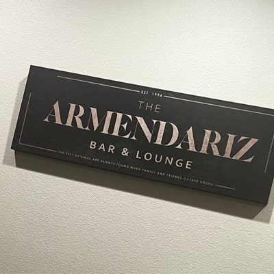 Custom Bar & Lounge Sign Customized Bar Sign Home Bar Sign - Etsy