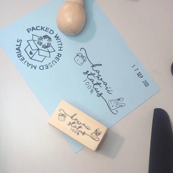 Custom Logo Stamp for Large Boxes and Bags, Stamp for Envelope, Stamp ...