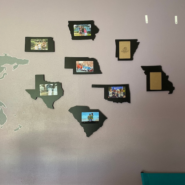State Shaped 4x6 Picture Frame - Etsy